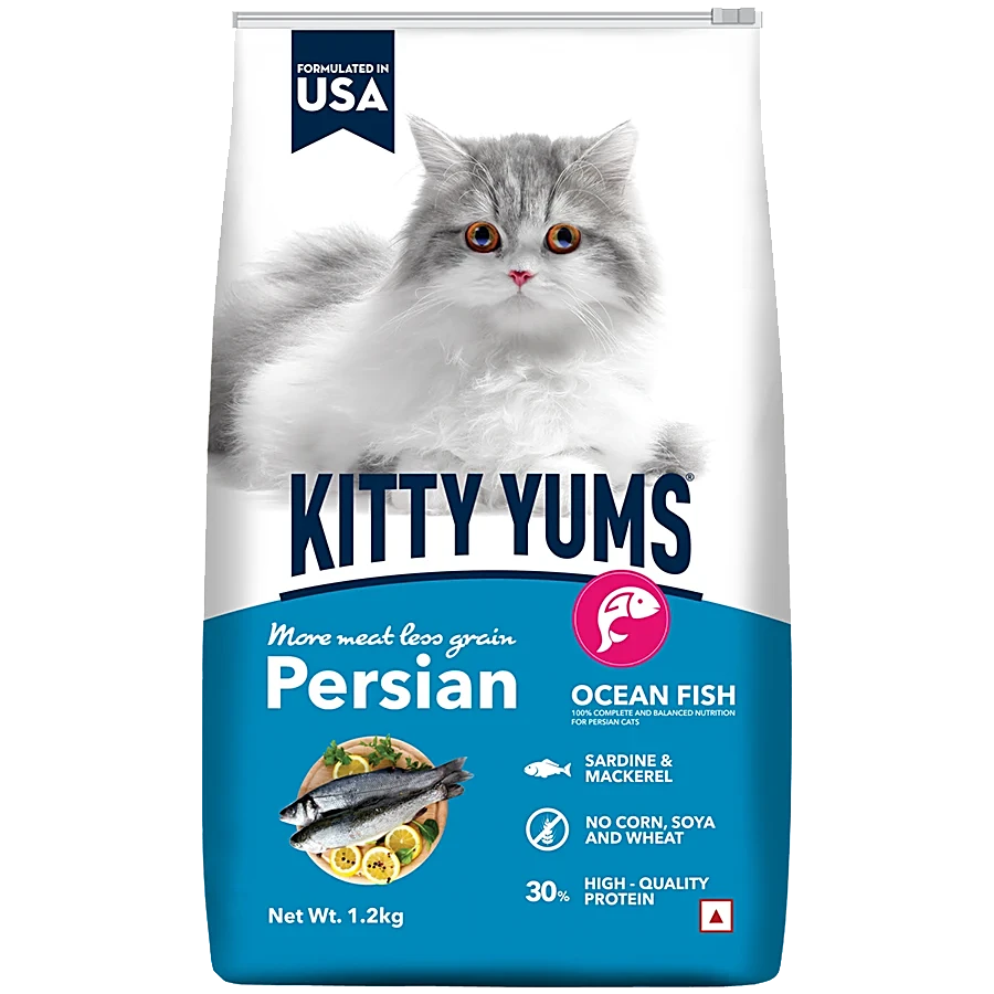 Kitty Yums Ocean Fish Persian Adult Cat Dry Food