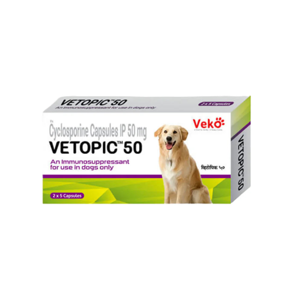 Vetopic 50mg Tablets 10 Tabs