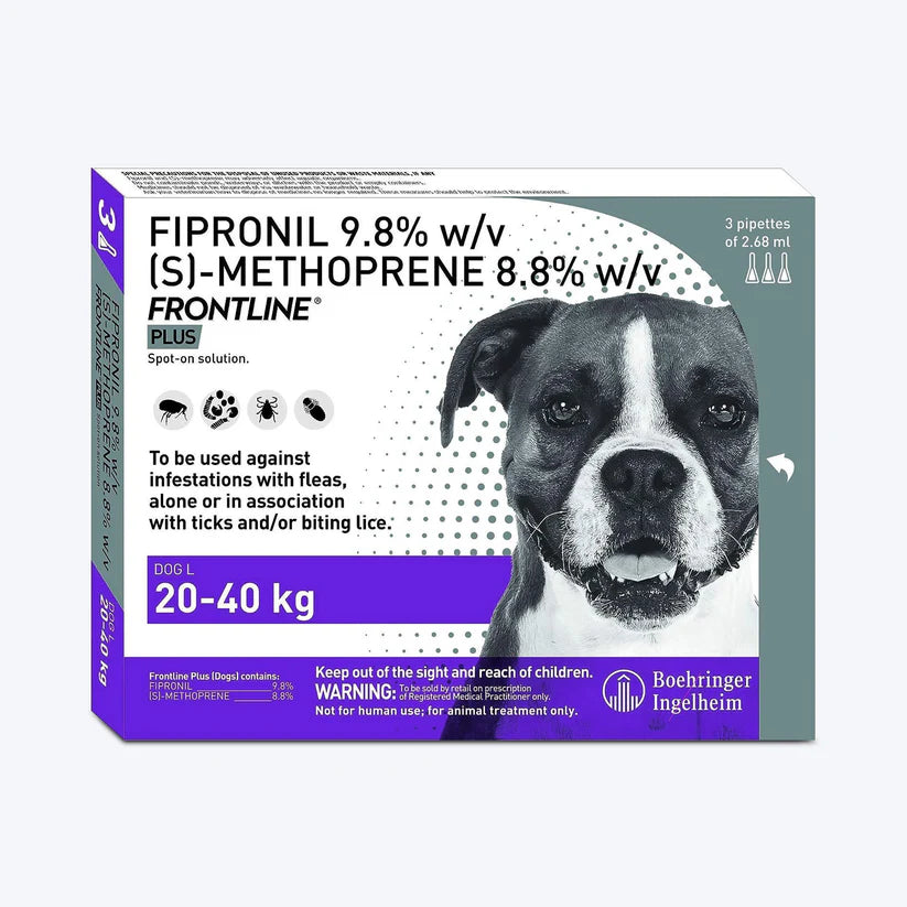 Frontline Plus Spot On For Large Dogs (20kg-40kg)