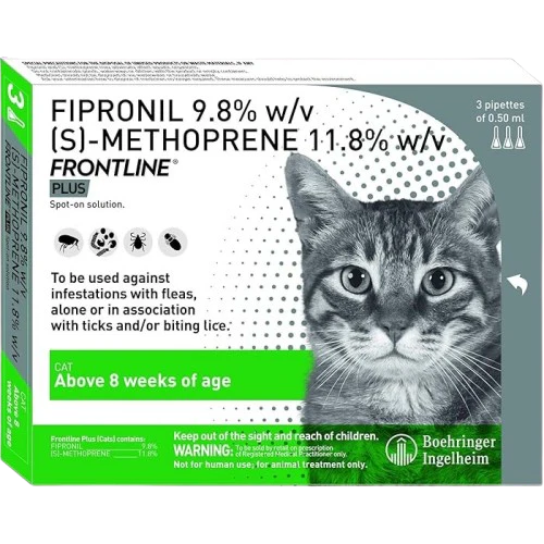 Frontline Plus Spot-On Solution For Cats 3 PIP